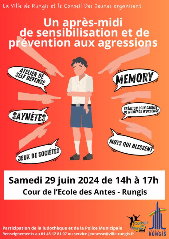 Sensibilisation et prévention aux agressions | Ville de Rungis